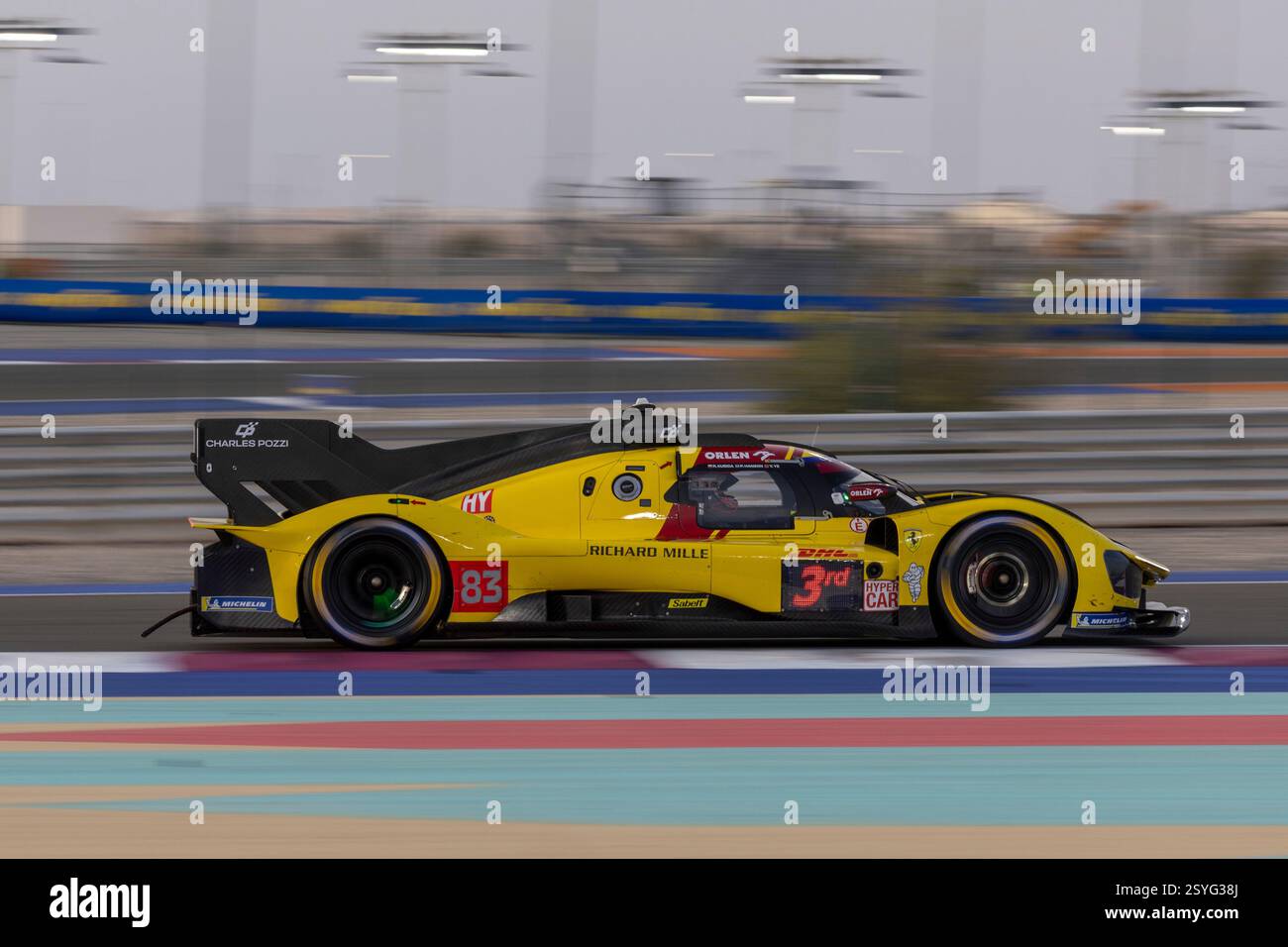 Lusail, Qatar. 28th Feb, 2025. #83 AF Corse ITA) Ferrari 499P Hypercar) driven by Robert Kubica ...