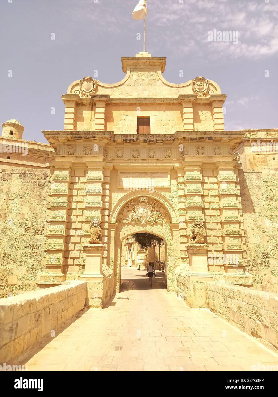 Magical Mdina City Gate, The Silent City, Malta, Europe Stock Photo - Alamy