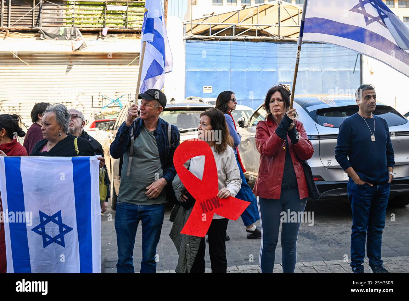 The public, friends and fans of the football team Hapoel Tel Aviv seen ...