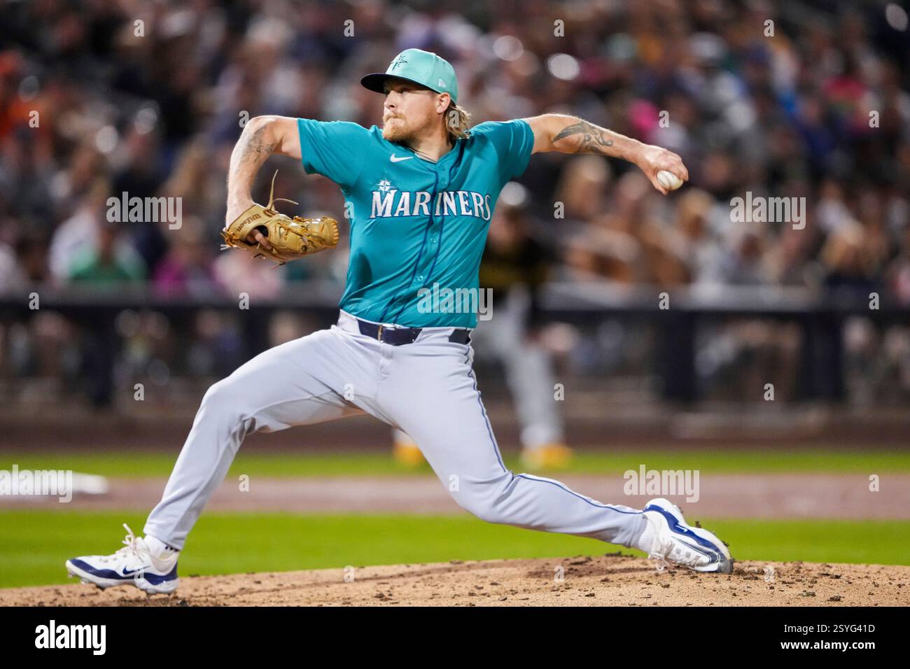 Seattle Mariners Relief Pitcher Gabe Speier Throws Against The San
