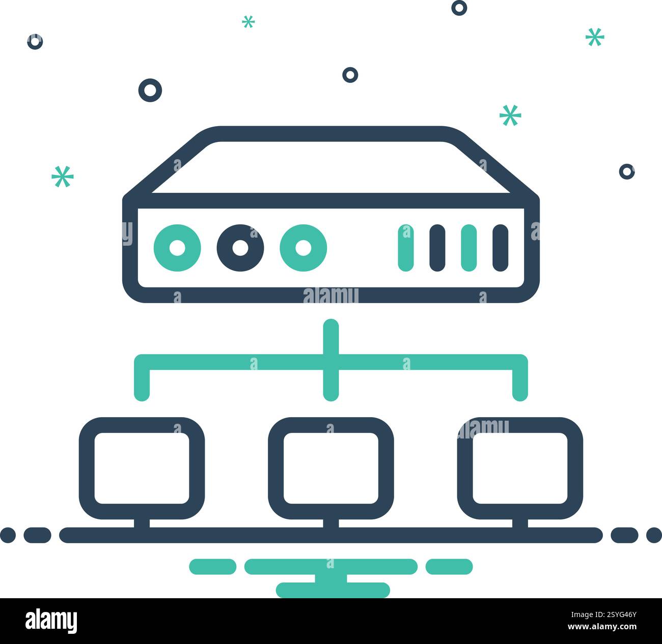 Icon for hub, networking Stock Vector Image & Art - Alamy