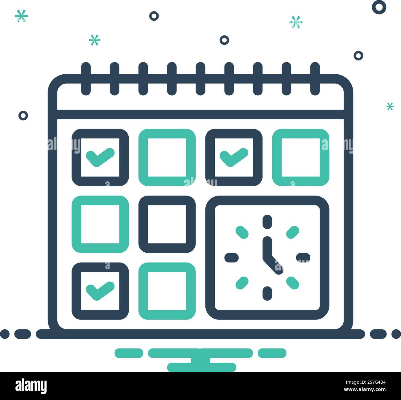 Icon for schedule, agenda Stock Vector Image & Art - Alamy