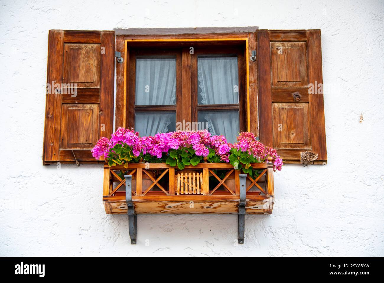 Traditional Window Shutters in Mittenwald - Germany Stock Photo - Alamy