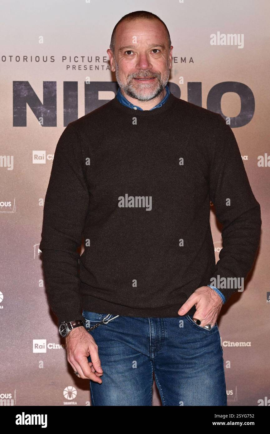 Andrea Giannini attends the photocall for the presentation of Il Nibbio movie at Auditorium ...
