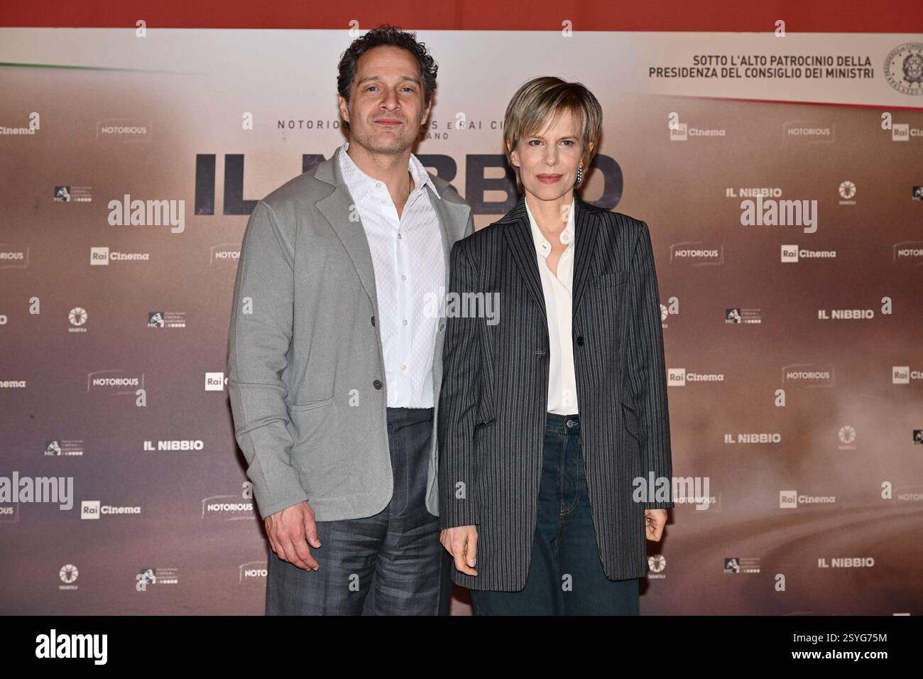 Claudio Santamaria and Anna Ferzetti attend the photocall for the ...