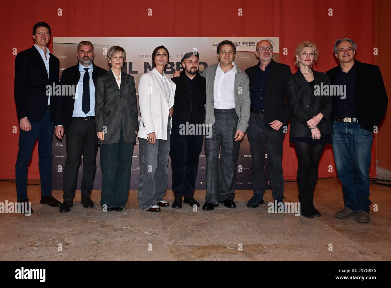 Rome, Italy. 28th Feb, 2025. All the cast attend the photocall for the ...