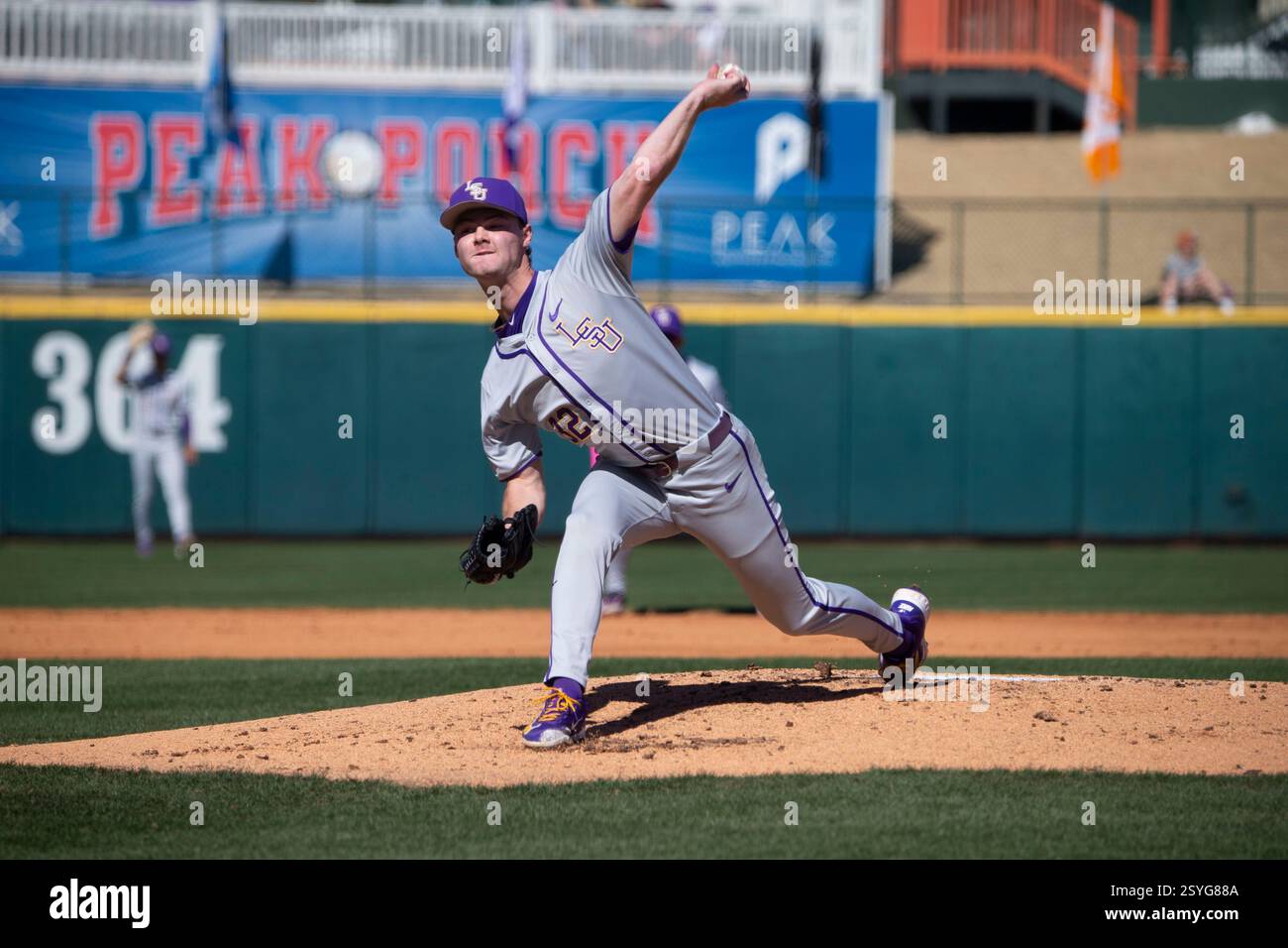 February 28, 2025, Frisco, Texas, USA: LSU pitcher KADE ANDERSON (32 ...