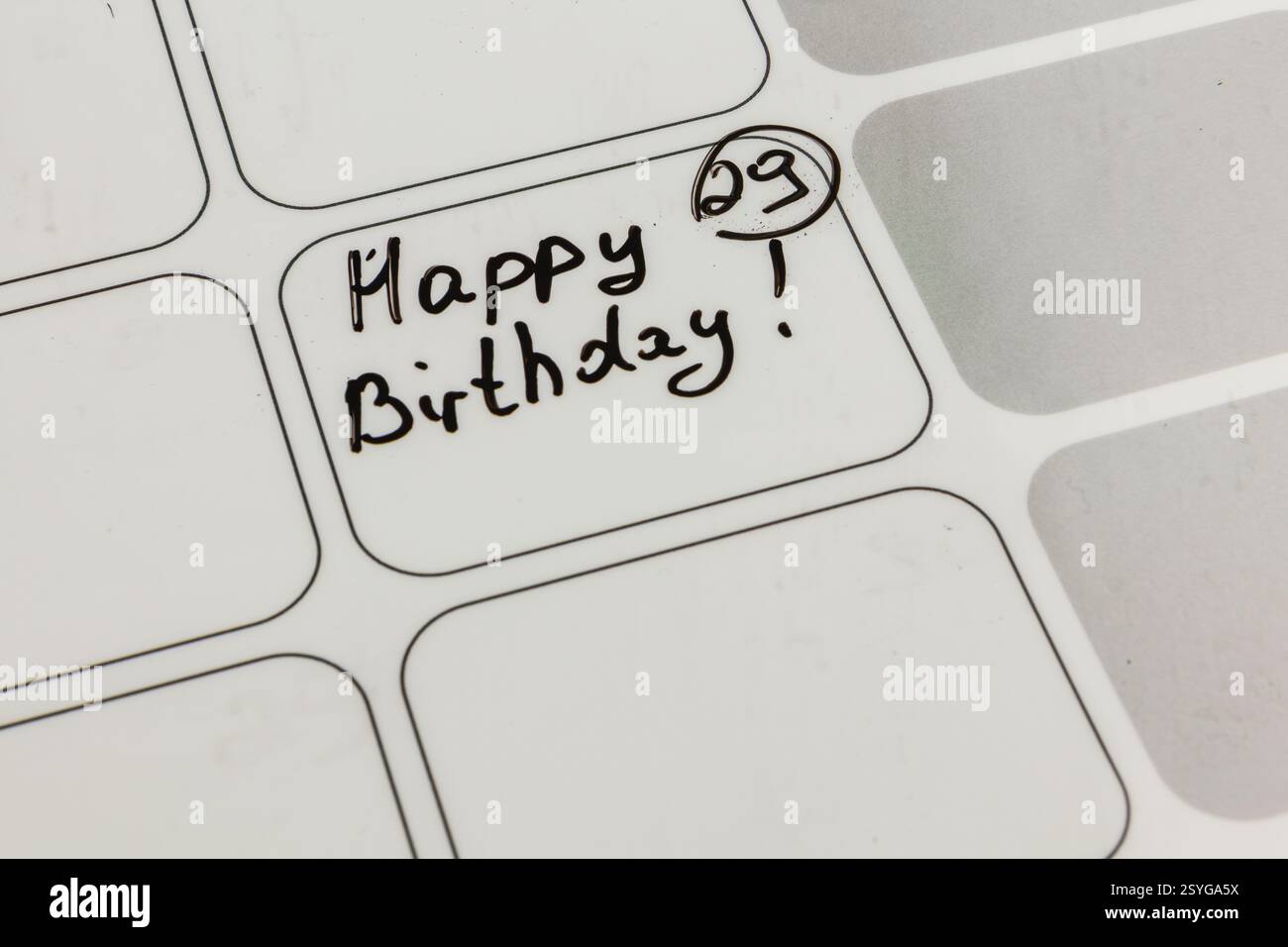 A handwritten note expresses birthday wishes, featuring the phrase ...