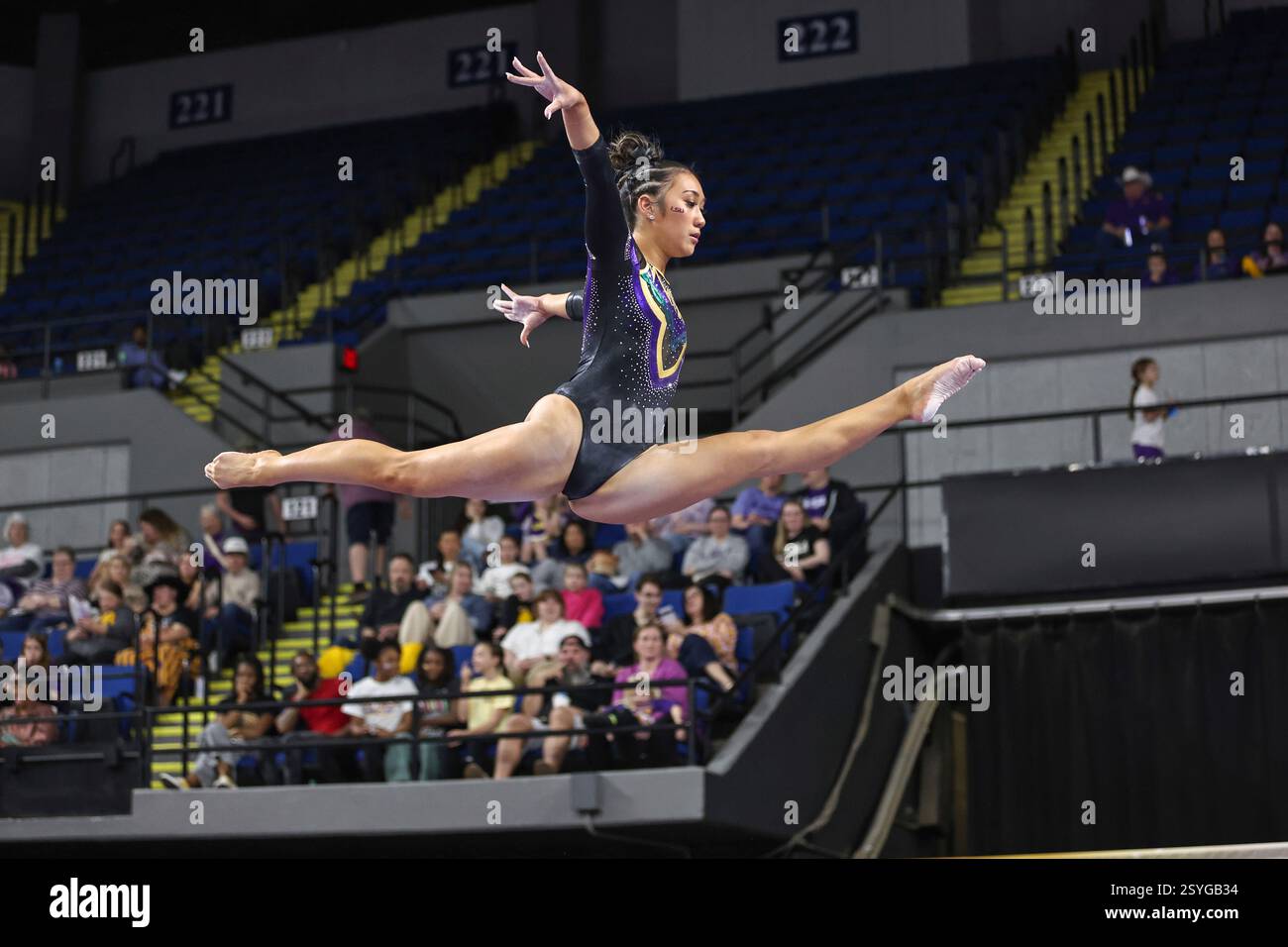 February 28, 2025: LSU's Kailin Chio competes on the balance beam ...