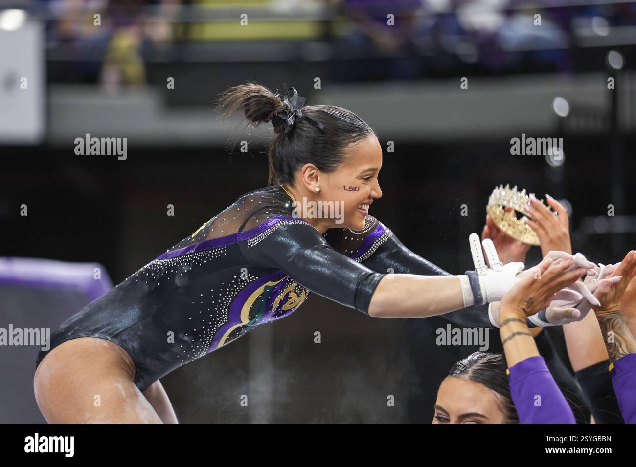 Baton Rouge, LA, USA. 28th Feb, 2025. LSU's Haleigh Bryant is ...