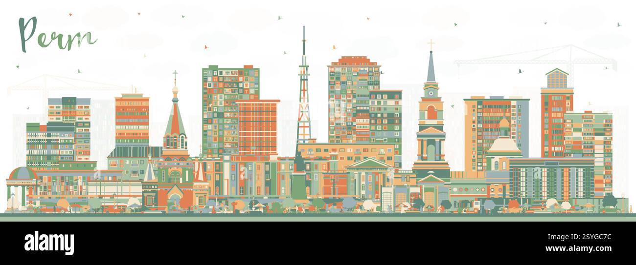Perm landmarks Stock Vector Images - Alamy
