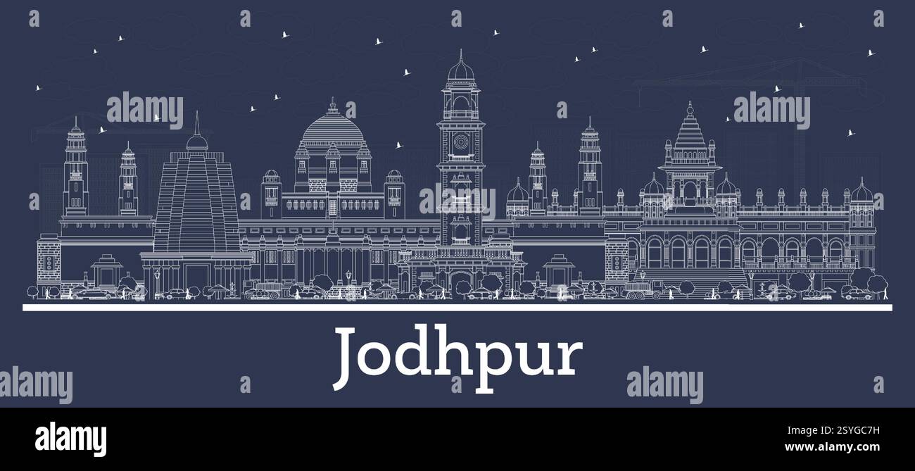 Jodhpur city view Stock Vector Images - Alamy