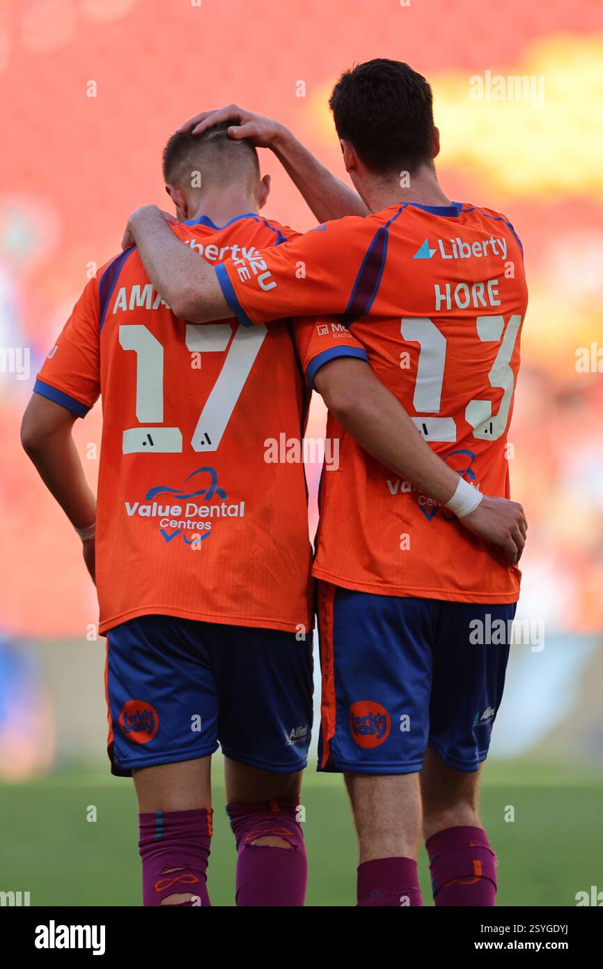 Brisbane, Australia, March 1 2025: Henry Hore (13 Brisbane) and ...