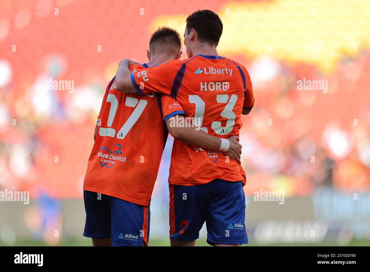 Brisbane, Australia, March 1 2025: Henry Hore (13 Brisbane) and ...