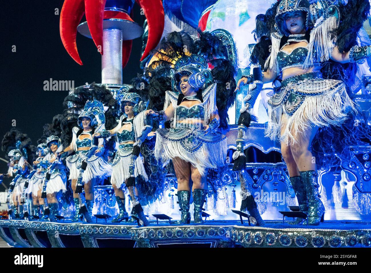 BRAZIL CARNIVAL PARADE 2025 - DRAGOES DA REAL SAO PAULO SP, 01/03/2025 ...