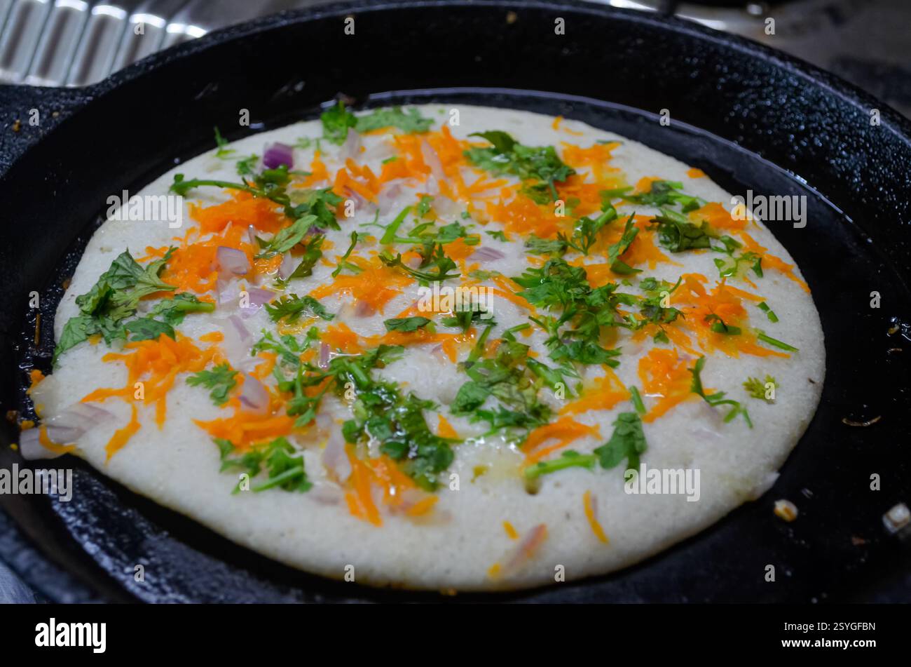 Homemade South Indian Uttapam Dosa Stock Photo - Alamy