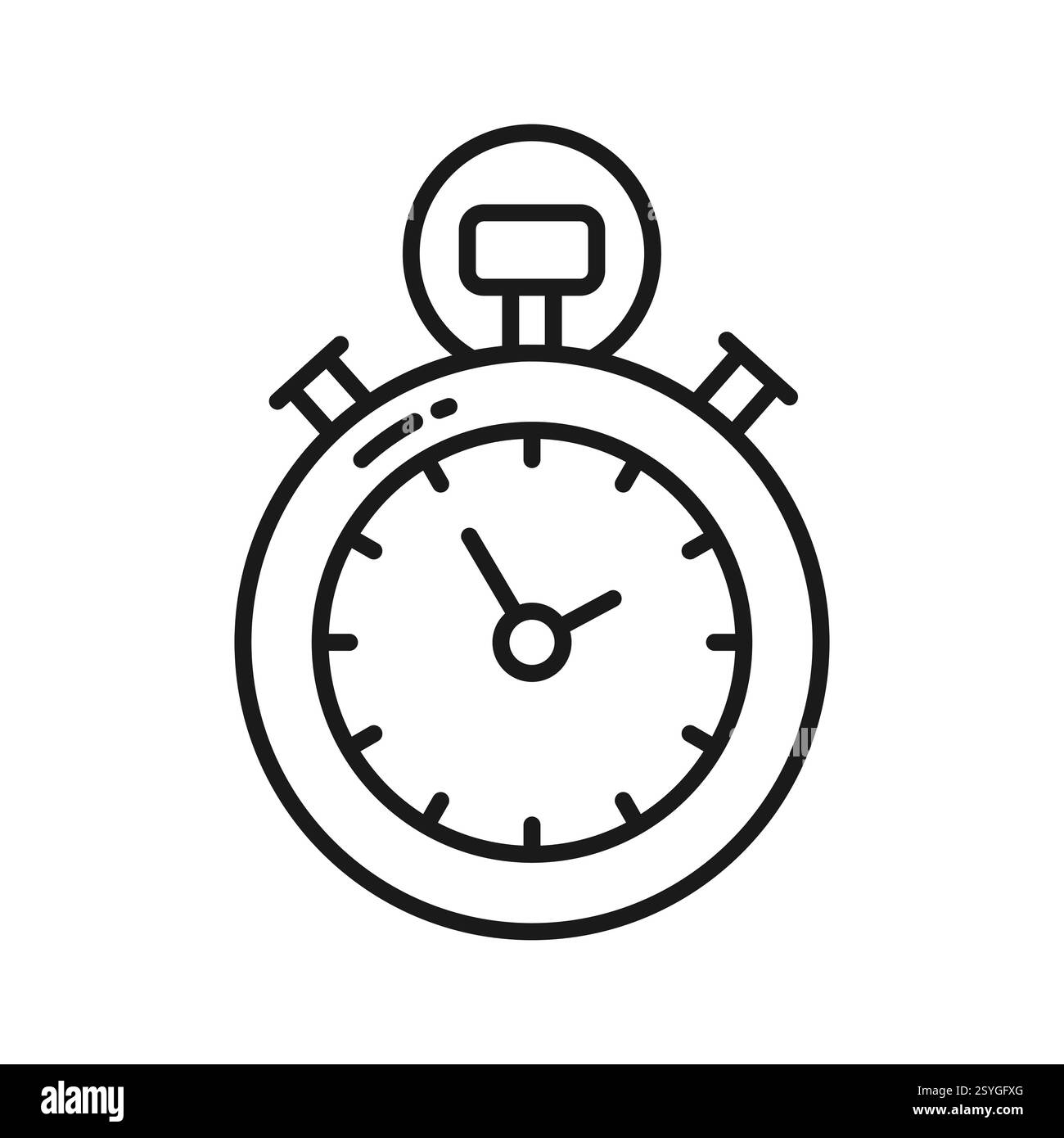 Download this premium vector of stopwatch timer in editable style ...