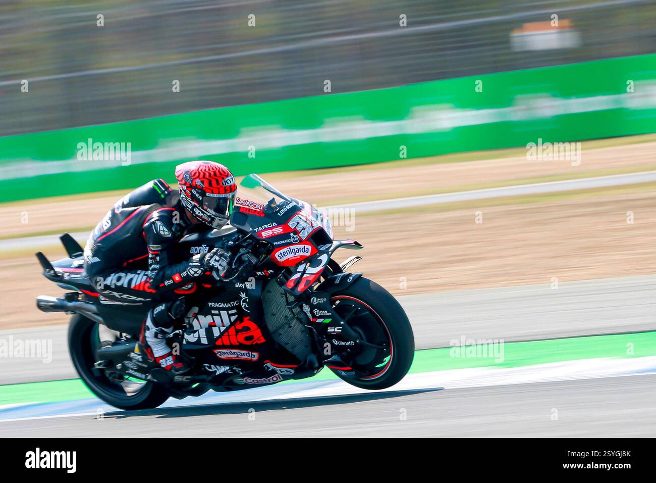 PT MotoGP of Thailand Italian MotoGP rider Lorenzo Savadori of Aprilia ...