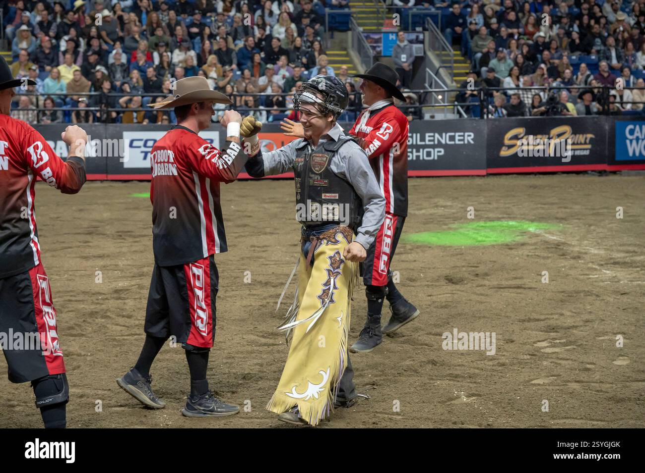 BRIDGEPORT, CONNECTICUT - FEBRUARY 28: Grayson Cole rides Big Buck ...