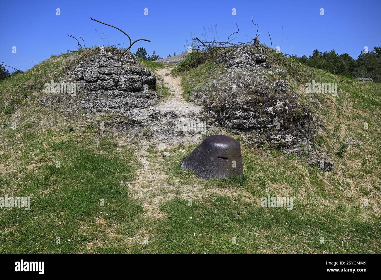Fort de Vaux, French fortress from the First World War, Verdun ...