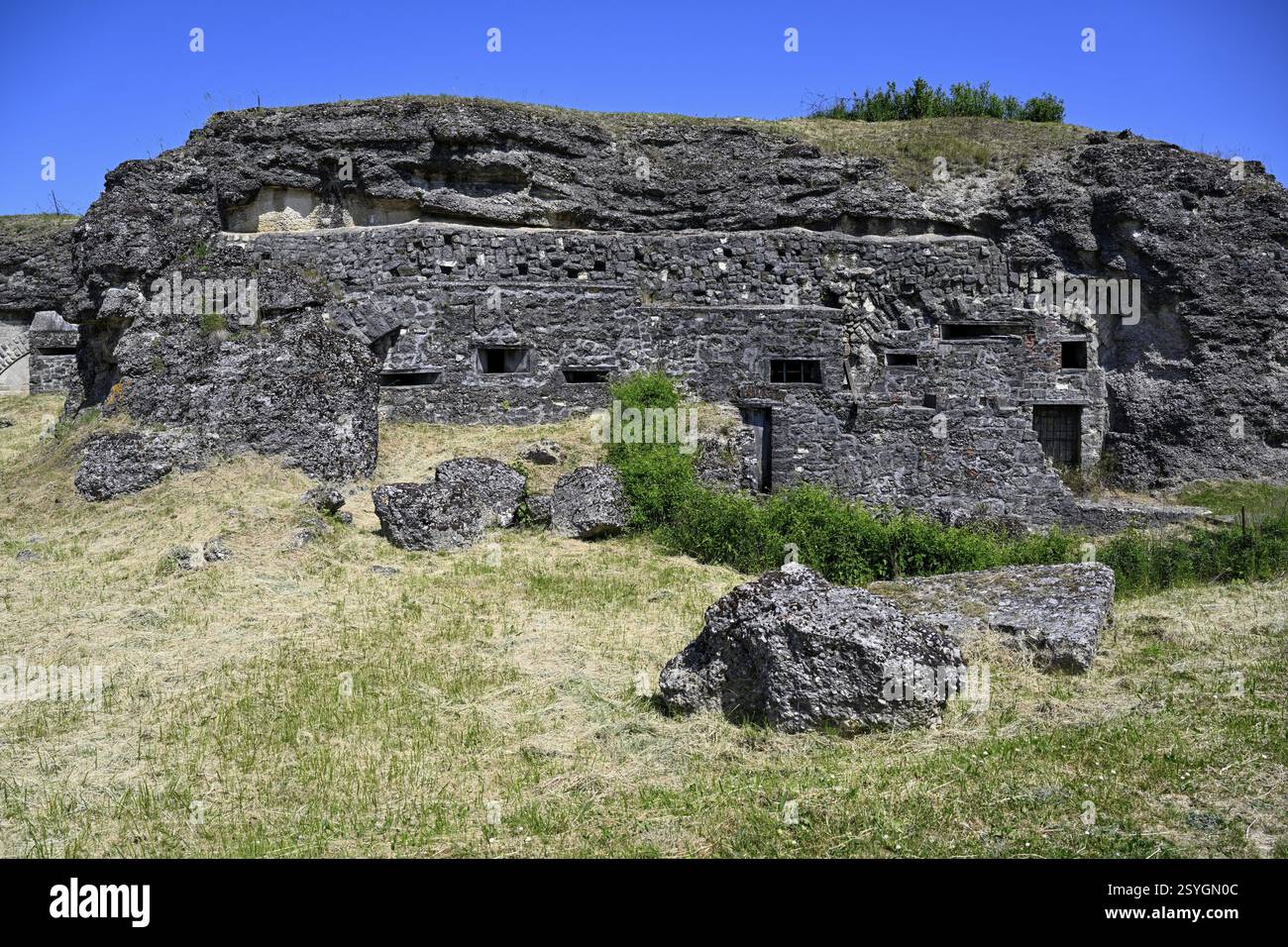Fort de Douaumont, French fortress from the First World War, Verdun ...