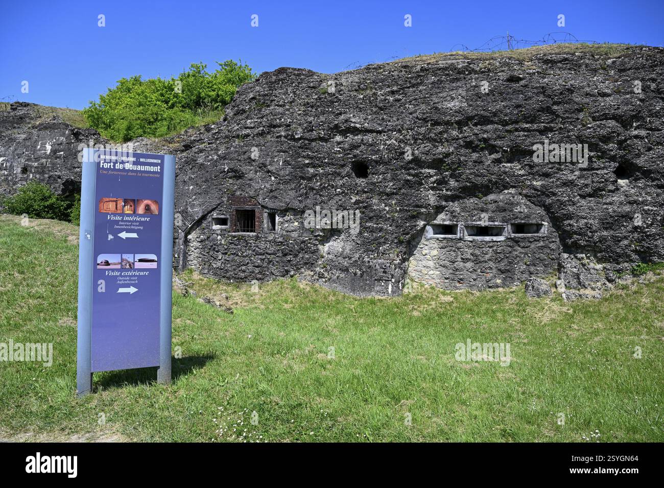 Fort de Douaumont, French fortress from the First World War, Verdun ...