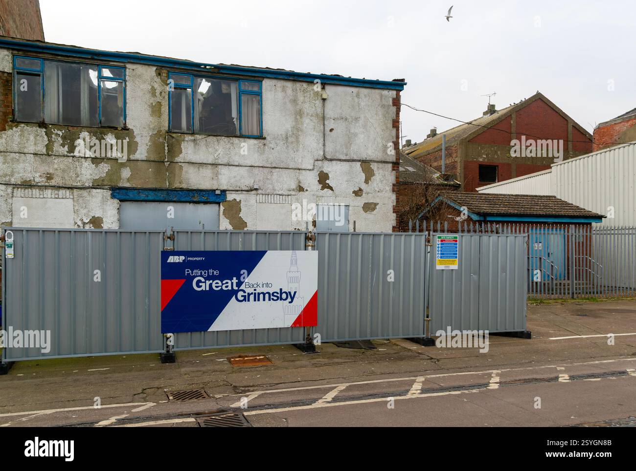 ABP Putting the Great Back into Grimsby redevelopment project, Grimsby docks, north east ...