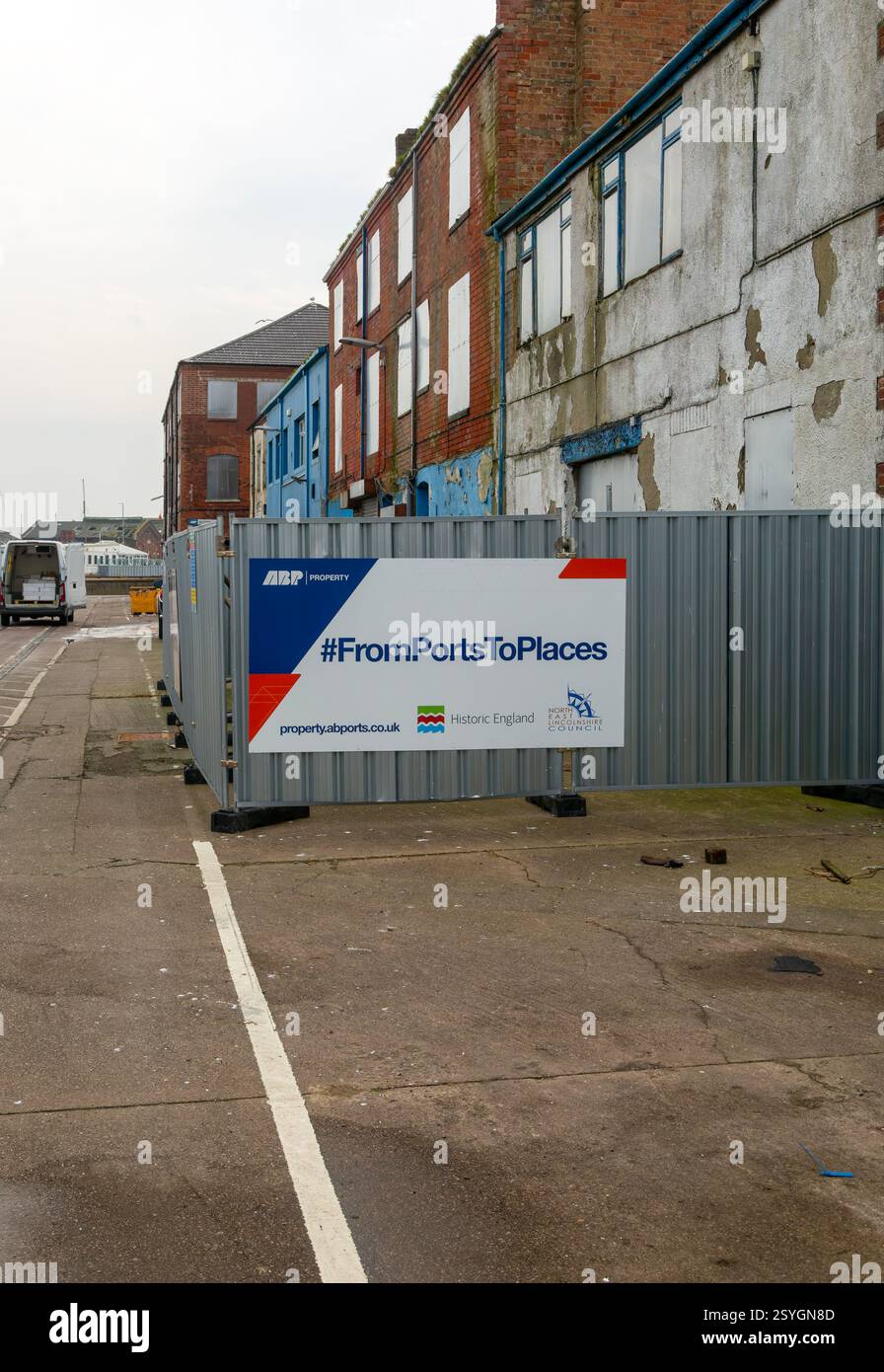 ABP From Port to Places redevelopment project, Grimsby docks, north ...