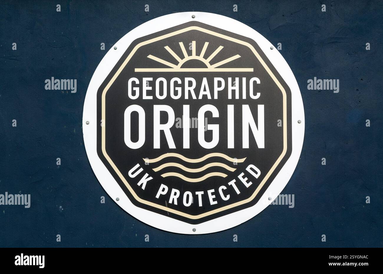 Geographic origin uk protected symbol hi-res stock photography and ...