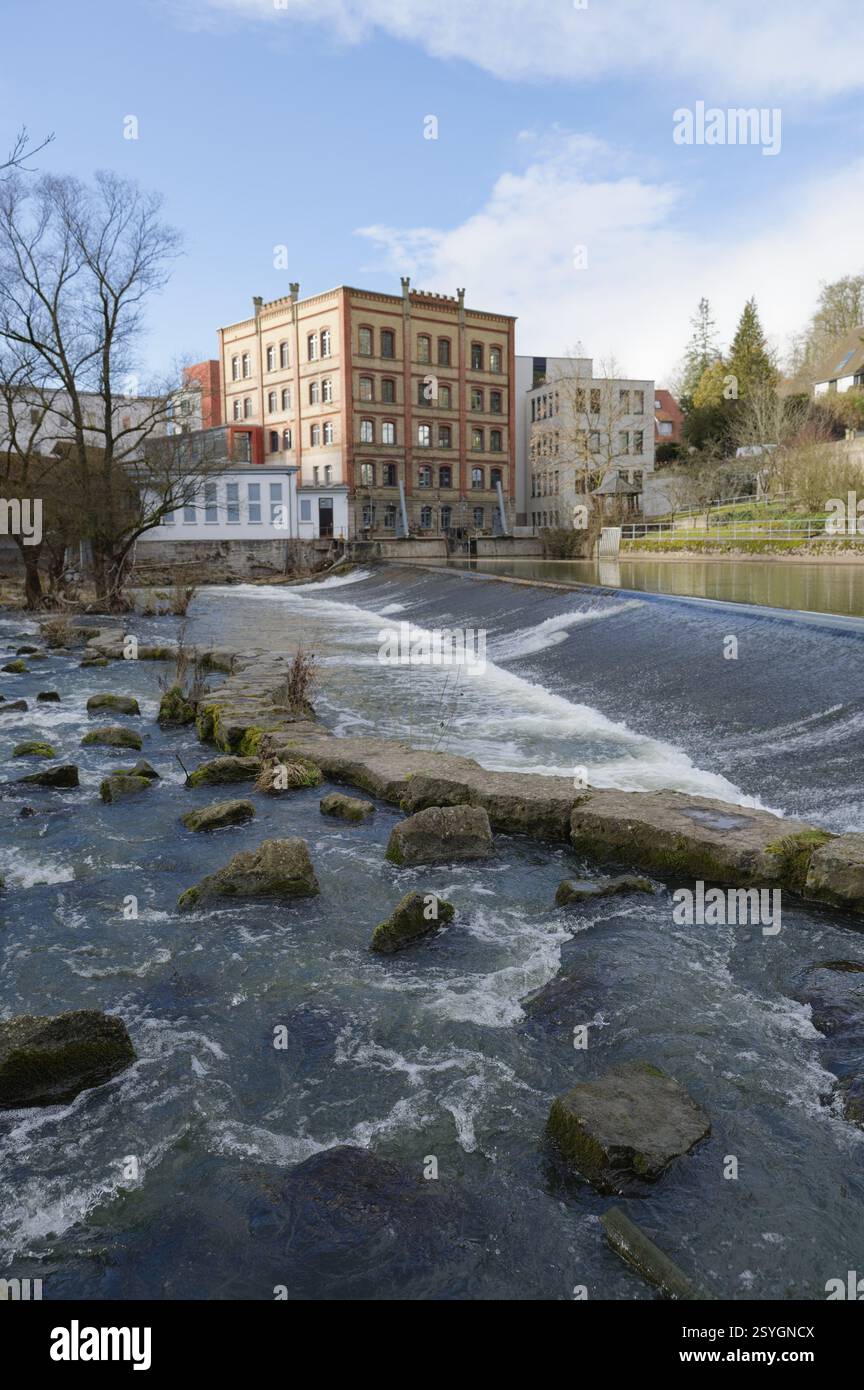 Fish ladder, river weir, weir, fish fauna, fish, aquatic ecology, river ...