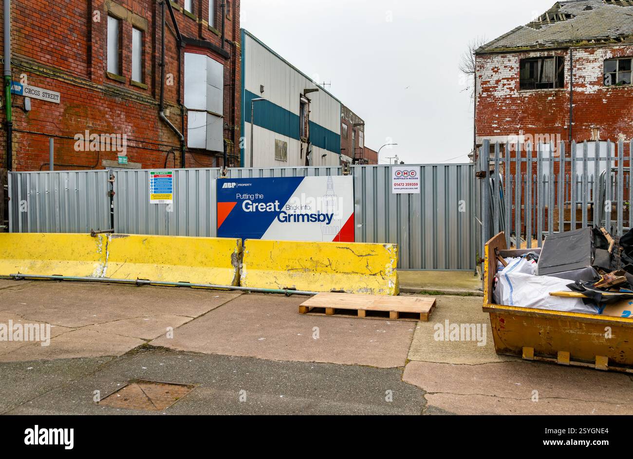 ABP Putting the Great Back into Grimsby redevelopment project, Grimsby docks, north east ...