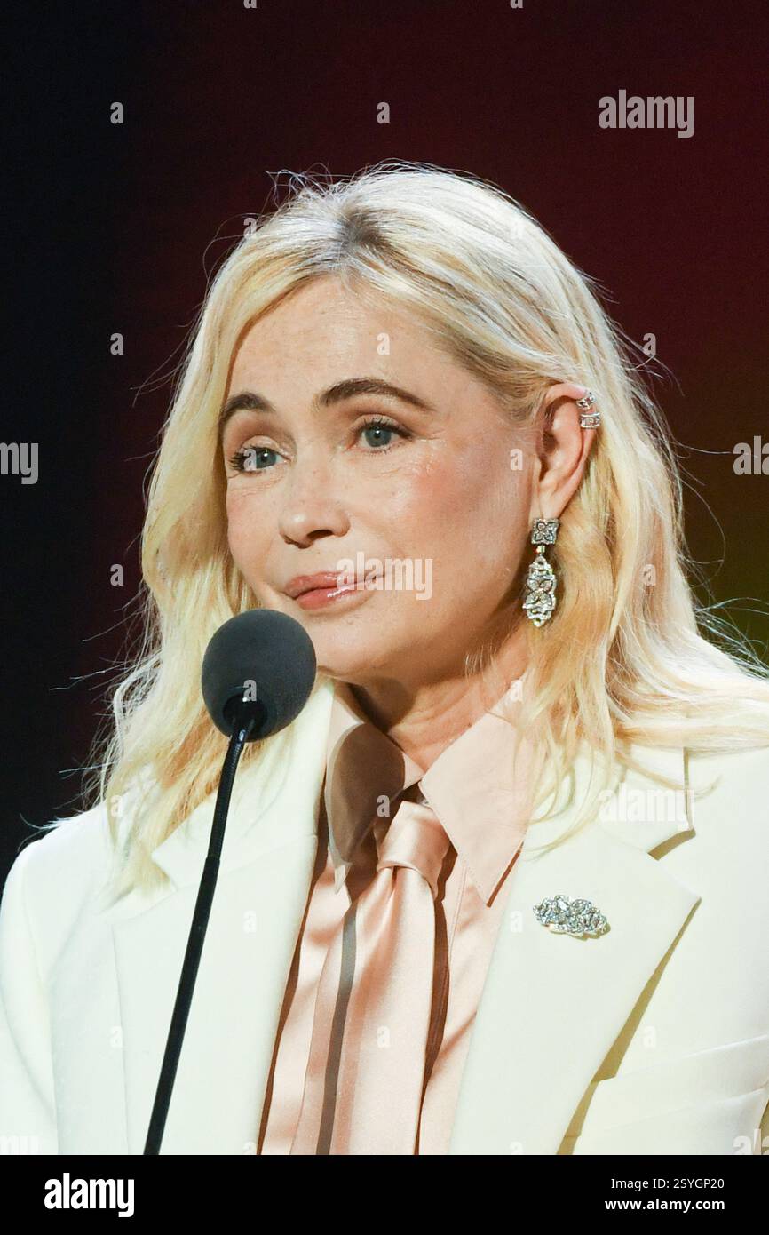 Emmanuelle Beart on stage during the 50th Cesar Film Awards held at l ...