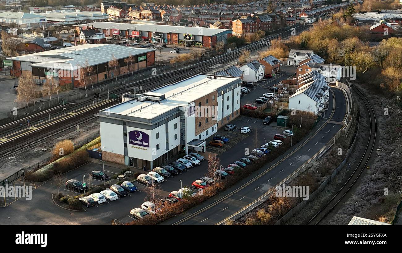 Wrexham AFC, Stok Cae Ras and The Turf Stock Photo - Alamy