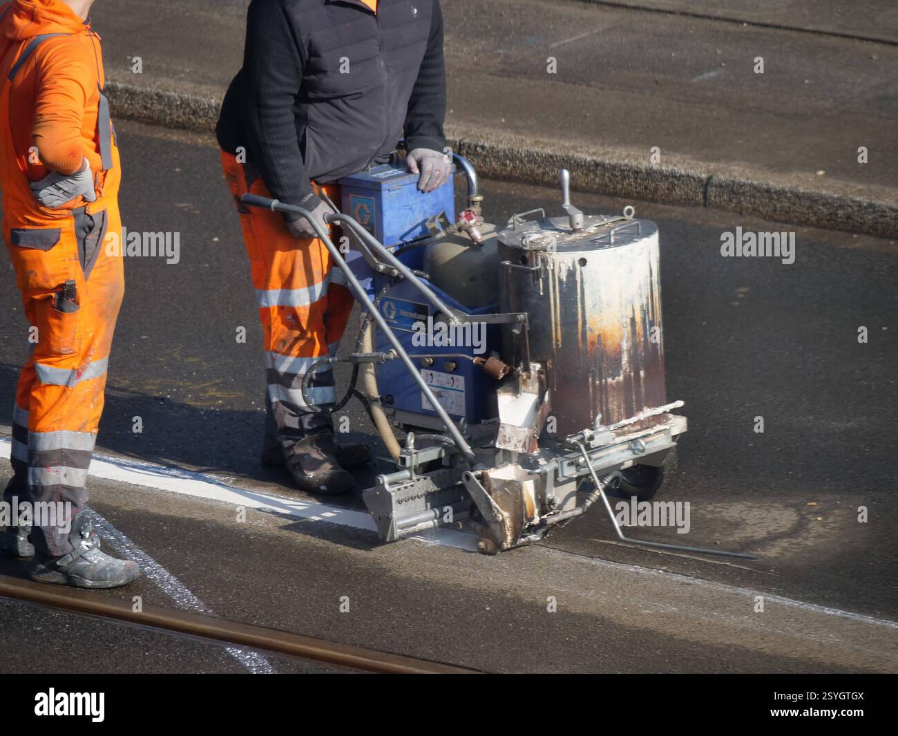 Beobachtungen bei einer Gleisbaubaustelle in NRW in Deutschland ...