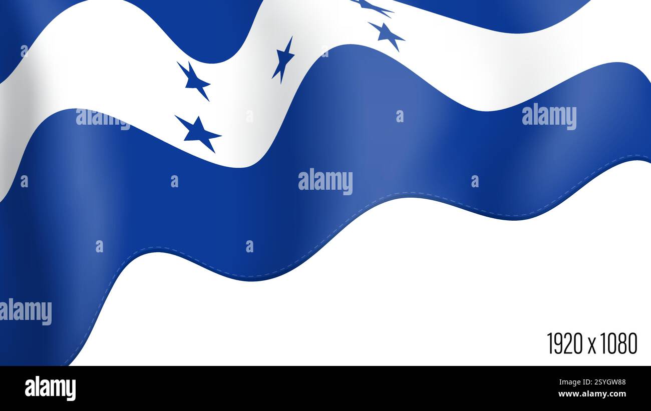 Honduras country flag realistic independence day background. Honduras ...