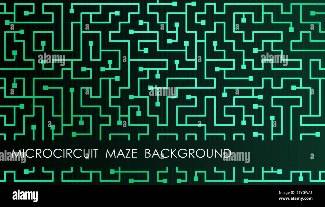Horizontal green processor circuit board abstract background with cpu ...