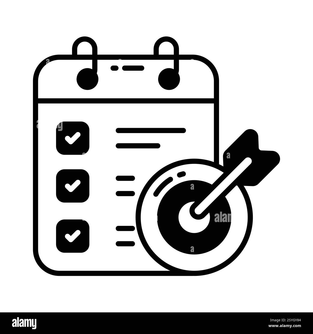 Get your hands on this catchy icon of task goal in trendy style, ready ...