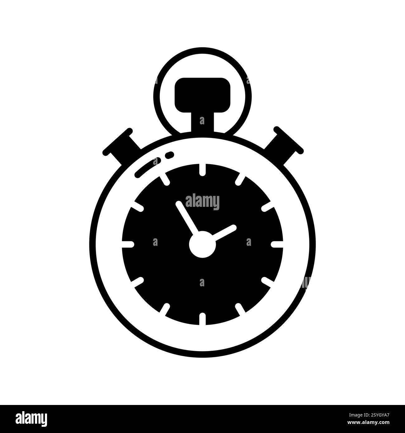 Download this premium vector of stopwatch timer in editable style ...
