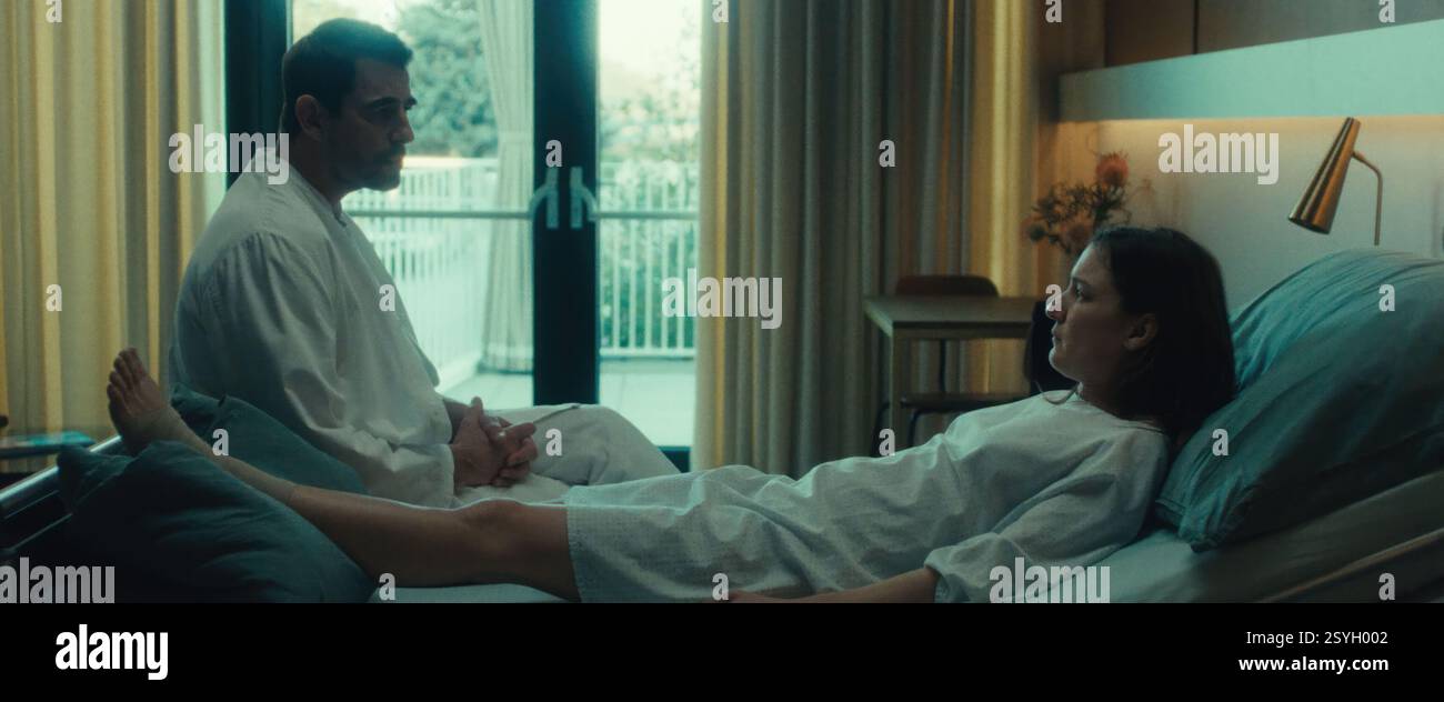 CLAES BANG and MARIE LEUENBERGER in MOTHER'S BABY (2025), directed by JOHANNA MODER. Credit ...