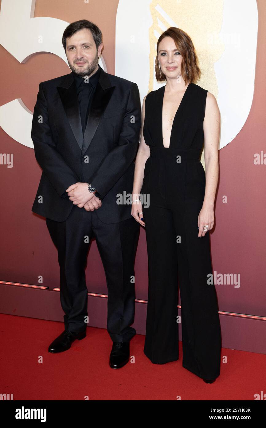 Karim Leklou and Laetitia Dosch arrive at the 50th Cesar Film Awards at ...