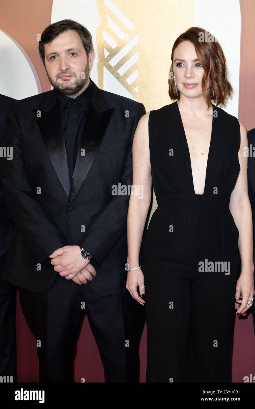 Karim Leklou and Laetitia Dosch arrive at the 50th Cesar Film Awards at ...