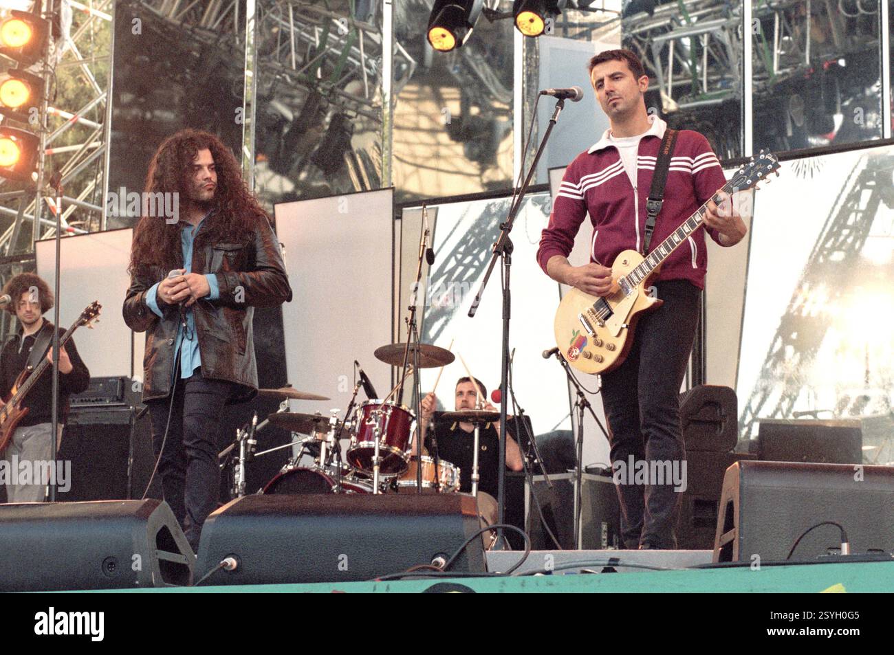 Roma Italy 01/05/1997 : Francesco Renga ,singer of the rock band ...