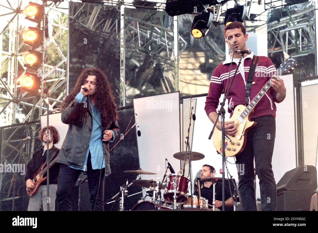 Roma Italy 01/05/1997 : Francesco Renga ,singer of the rock band ...