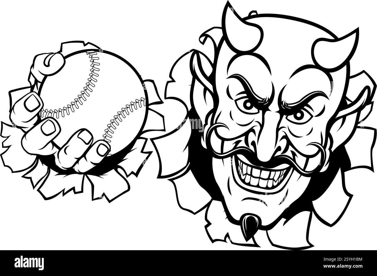 Baseball ball coloring page hi-res stock photography and images - Alamy