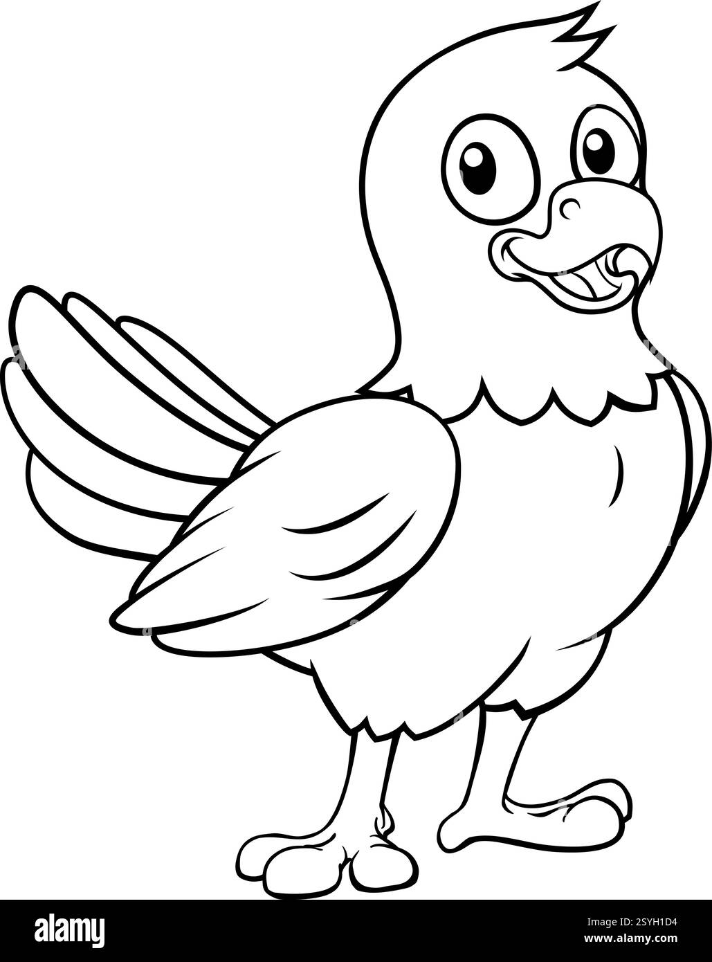 Bald Eagle Hawk Falcon Cartoon Coloring Mascot Stock Vector Image & Art ...