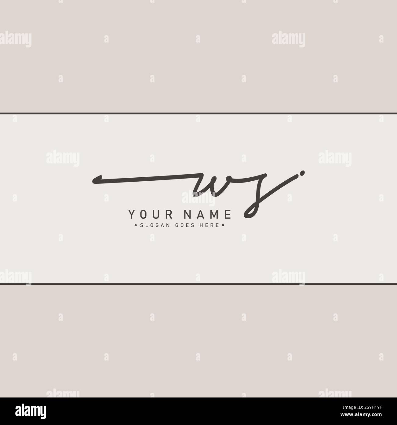 WS Signature Logo - Handwritten Vector Logo Template for WS Alphabet ...