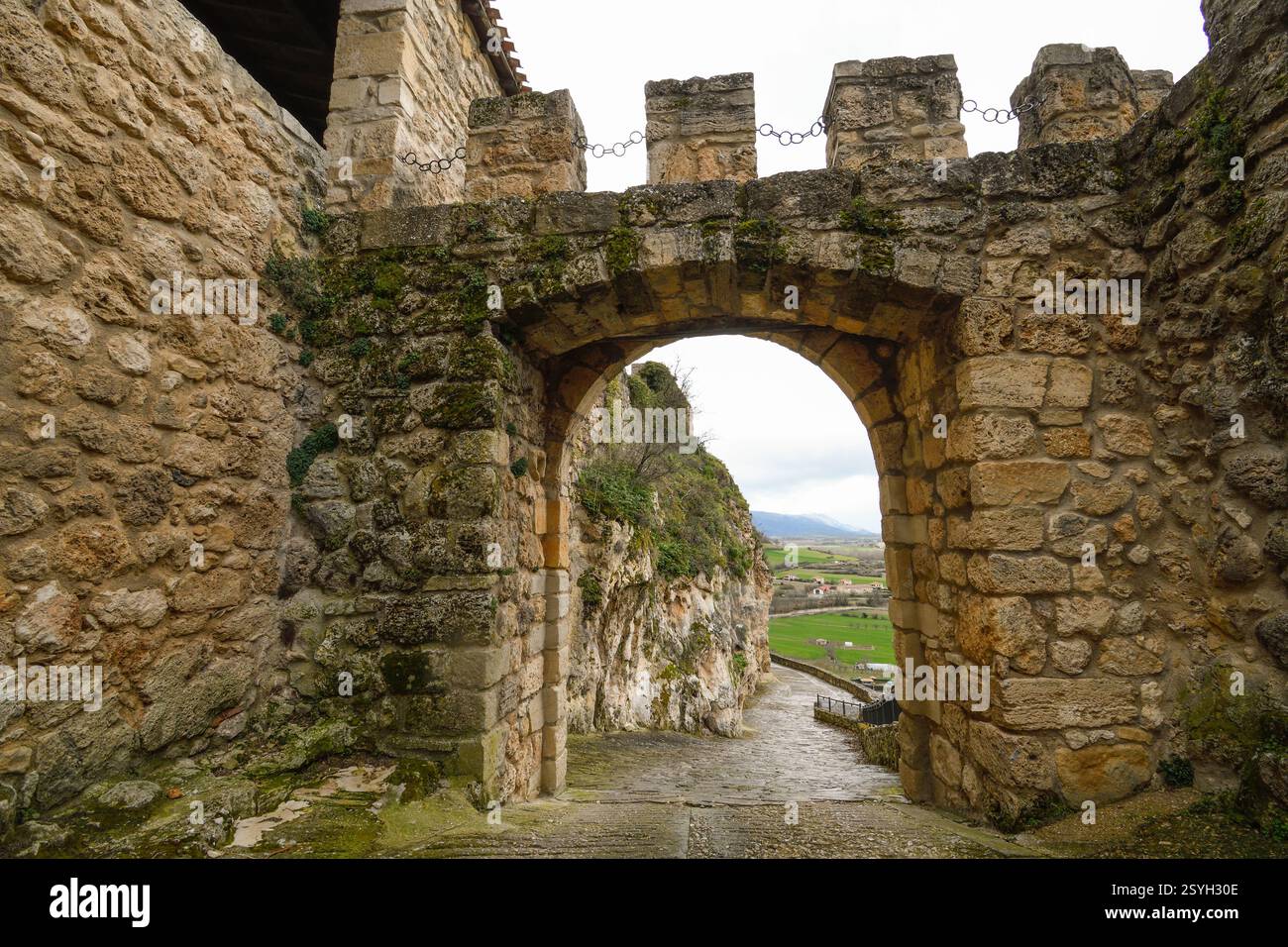 Stone arch in Frias Stock Photo - Alamy