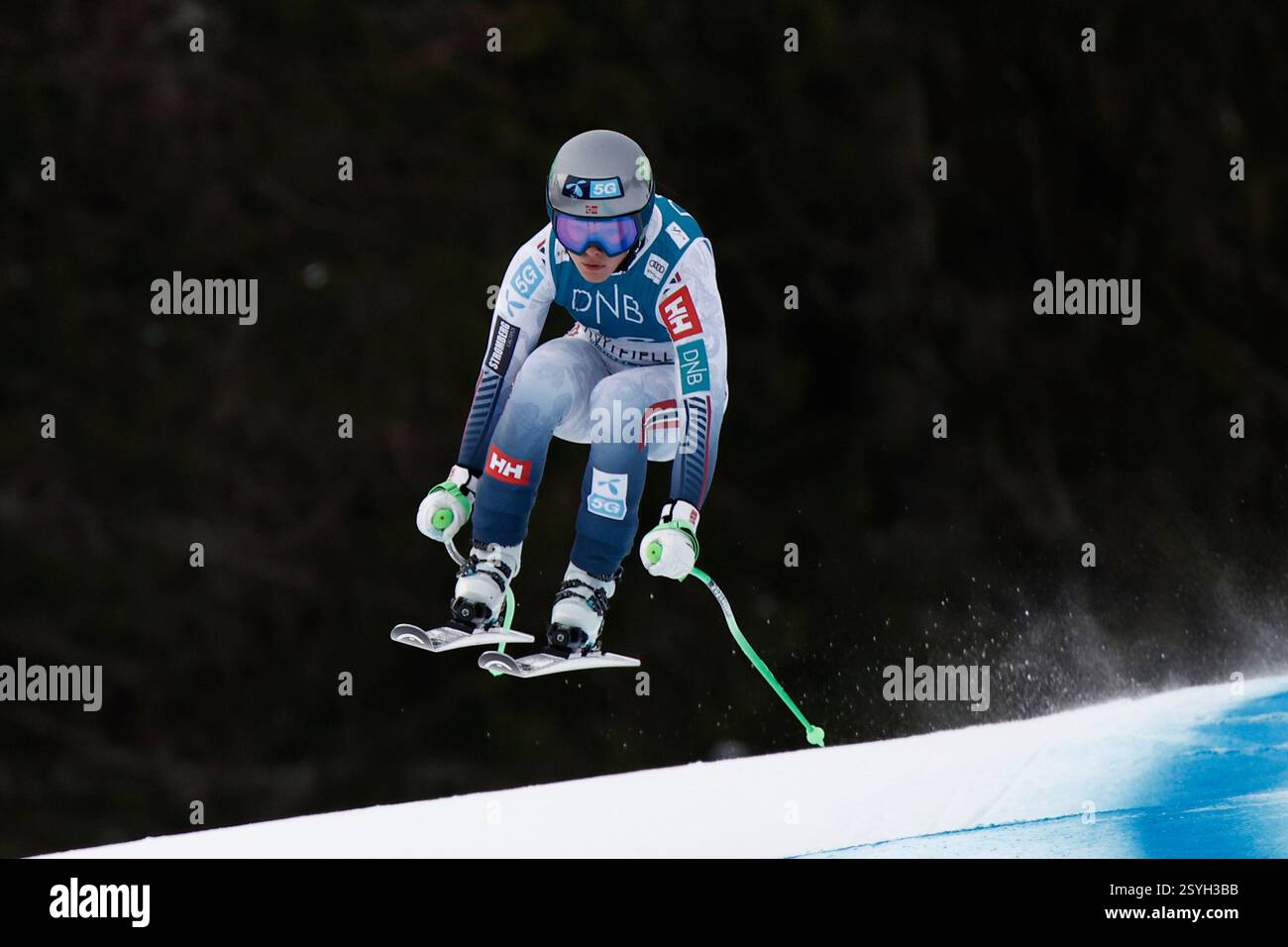 Norway's Kajsa Vickhoff Lie speeds down the course during an alpine ski ...