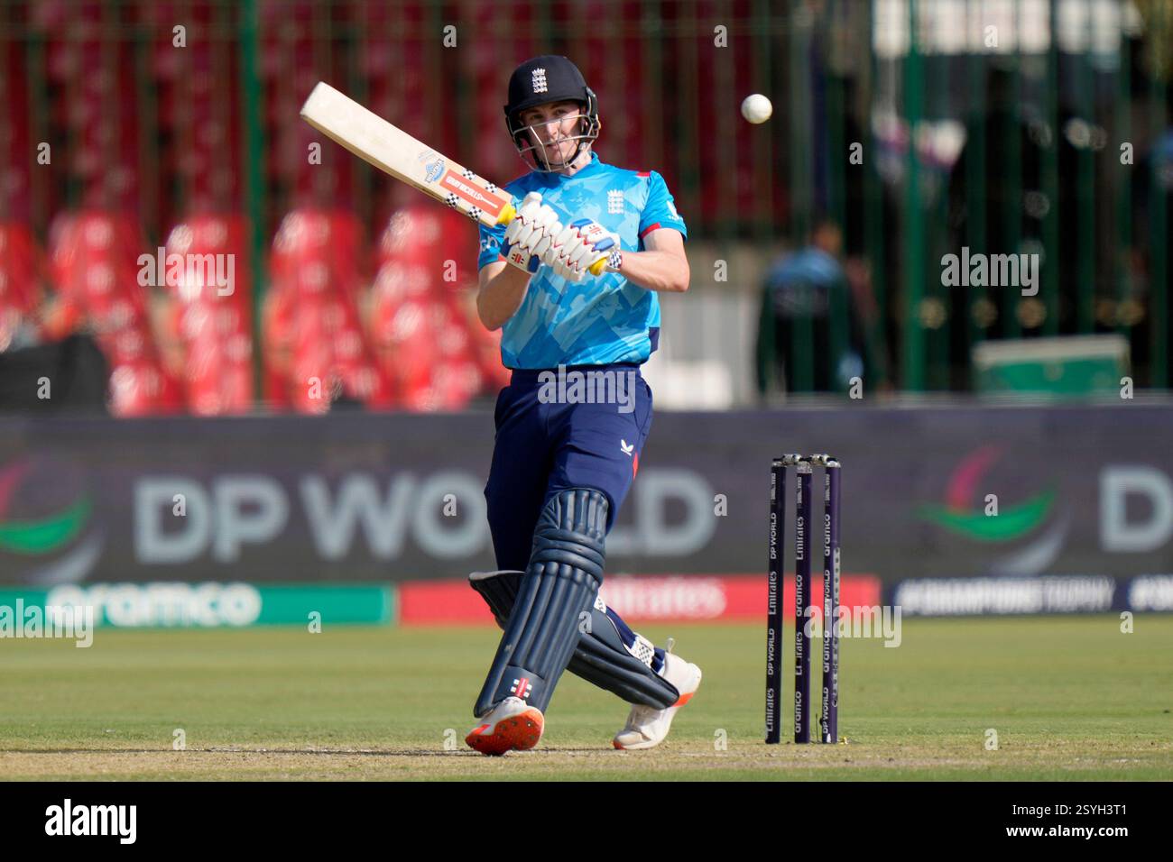 England's Harry Brook plays a shot during the ICC Champions Trophy ...