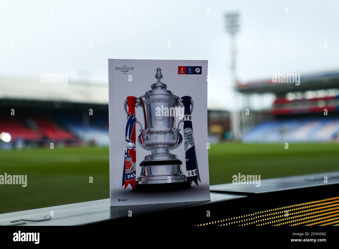 The Emirates FA Cup features on the front of the match day programme ...